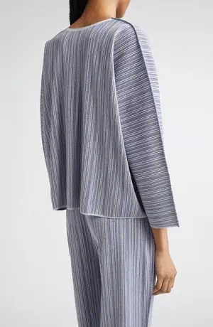 Issey Miyake A-poc Pleated Top - Blue