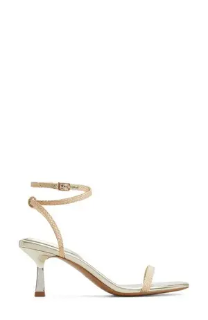Aldo Strappy Ankle Sandals - Gold