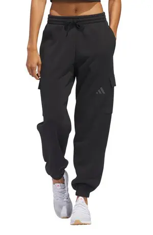Adidas All Season Cargo Sweatpants - Black