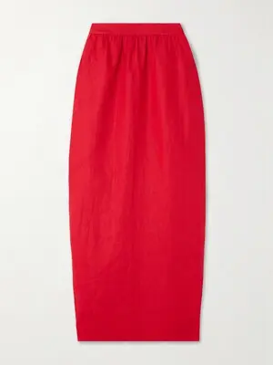 Posse Bonnie Linen Midi Skirt