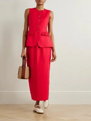 Posse Bonnie Linen Midi Skirt