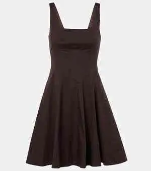 Staud Wells Cotton Mini Dress