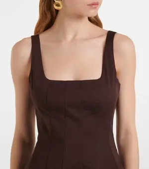 Staud Wells Cotton Mini Dress