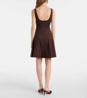 Staud Wells Cotton Mini Dress