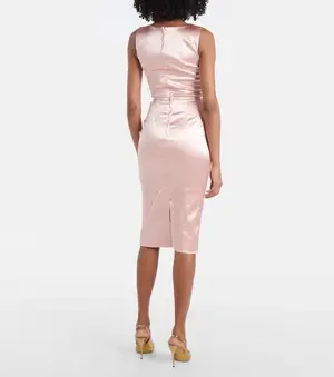 Dolce & Gabbana Satin Midi Dress