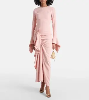 Solace London Della Draped Gown