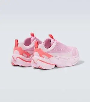 Hoka One One Elevon X Leather And Mesh Sneakers - Pink