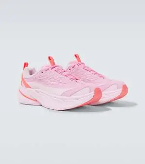 Hoka One One Elevon X Leather And Mesh Sneakers - Pink