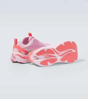 Hoka One One Elevon X Leather And Mesh Sneakers - Pink