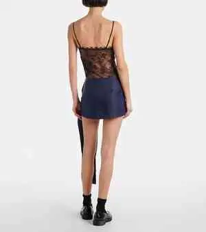 SELF-PORTRAIT Draped Miniskirt