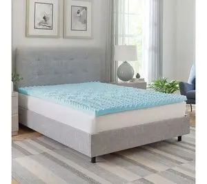 BODIPEDIC 2' Zoned Convoluted Foam Mattress Top Per, Cal King - One-color