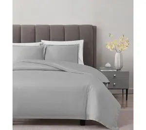 Badgley Mischka Cotton Sateen King 3-piece Duvet Set