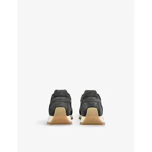 Hogan H671 Brand-embroidered Suede Low-top Trainers
