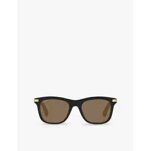 CARTIER Rectangle Sunglasses - Black