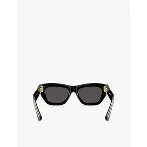 Burberry Be4454 Cat-eye Sunglasses - Black