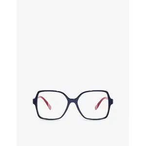 Chanel Ch3473 Square-frame Optical Glasses - Blue