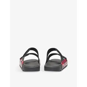 Hugo Logo-print Double-strap Rubber Sandals