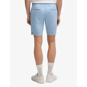 BOSS Straight-leg Slim-fit Stretch-cotton Shorts
