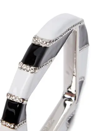 Jacquemus Le Bracelet Rond Zebra Enamelled Bracelet