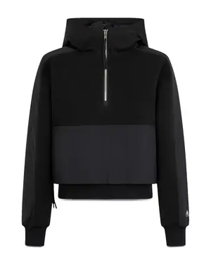 Moose Knuckles Mixed Media Hoodie - Black