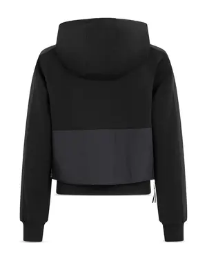 Moose Knuckles Mixed Media Hoodie - Black