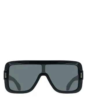 FERRAGAMO 55mm Classic Logo Shield Sunglasses