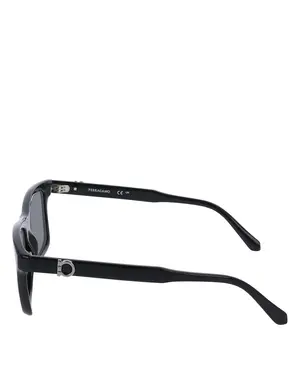 FERRAGAMO Renew Gancini 55mm Rectangular Sunglasses