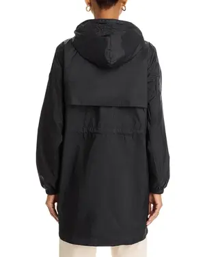 SAVE THE DUCK Fleur Hooded Raincoat - Black