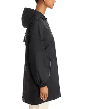 SAVE THE DUCK Fleur Hooded Raincoat - Black