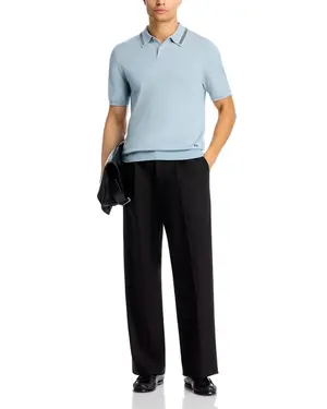 Paul Smith Merino Wool Polo - Blue