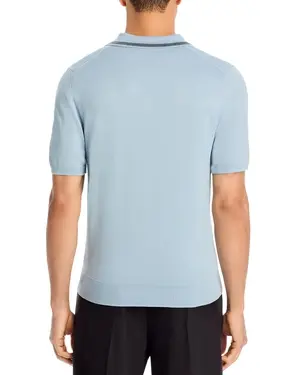Paul Smith Merino Wool Polo - Blue