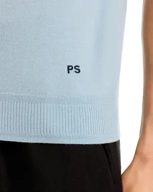 Paul Smith Merino Wool Polo - Blue