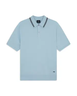 Paul Smith Merino Wool Polo - Blue