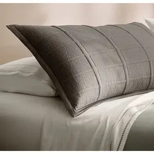 BOLL & BRANCH Signature Modern Grid King Sham Stone