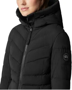 Canada Goose Clair Hooded Puffer Jacket - Black