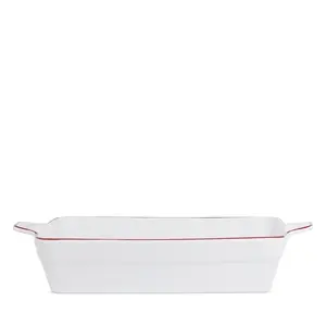MADE IN Porcelain Square Baking Dish - White/red