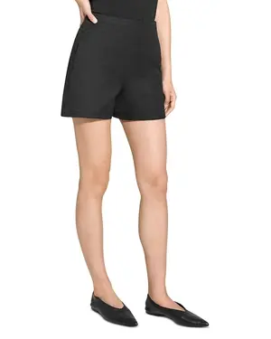 Theory Cotton Stretch Chino Shorts - Black