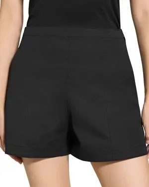 Theory Cotton Stretch Chino Shorts - Black