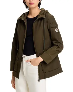 Moncler Leandro Hooded Parka - Green