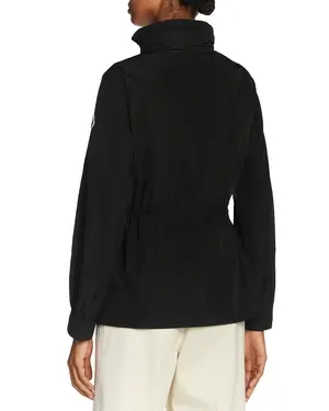 Moncler Enet Cinched Waist Parka - Black