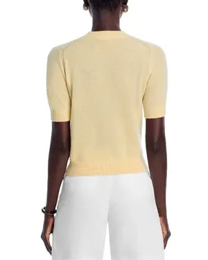 Guest In Residence Cashmere Sweater Tee - Butter