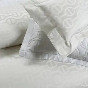 DEA ITALIAN LINENS Palm Beach Chaine Jacquard Duvet Cover, King