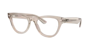 Ray-ban Cat Eye Eyeglasses - Transparent Light Brown