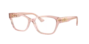 Versace Versace VE3344 Cat-Eye Eyeglasses Brown Transparent