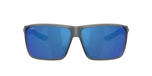 COSTA DEL MAR Rectangle Sunglasses With Polarized Lenses - Matte Smoke Crystal