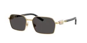 Dolce & Gabbana Rectangle Frame Sunglasses - Gold