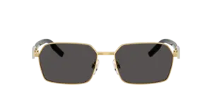 Dolce & Gabbana Rectangle Frame Sunglasses - Gold