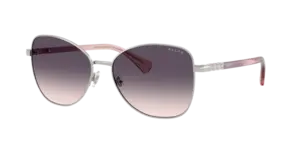 Ralph Lauren Butterfly Sunglasses - Shiny Silver