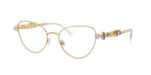 SWAROVSKI Strass-embellished Cat-eye Eyeglasses - Gold
