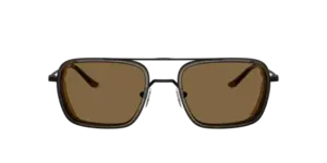 Emporio Armani Square Sunglasses - Matte Black